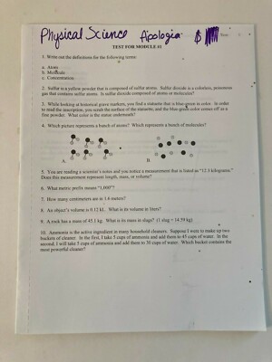 Apologia Exploring Creation With Physical Science Test Packet Modules ...
