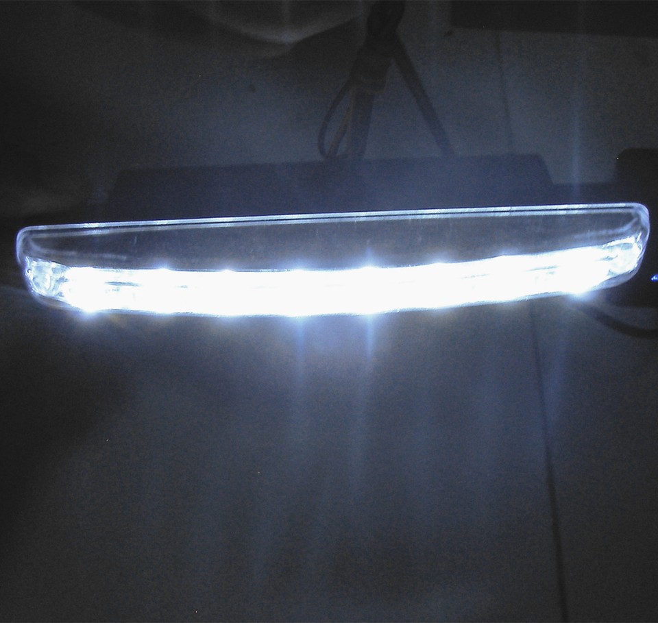 White LED Car DRL Driving Daytime Running Fog Light Bumper Lamps n For ...