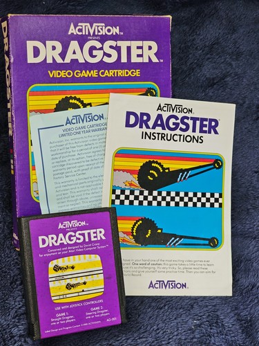 Atari Dragster Complete Cartridge Box Manual CIB | eBay