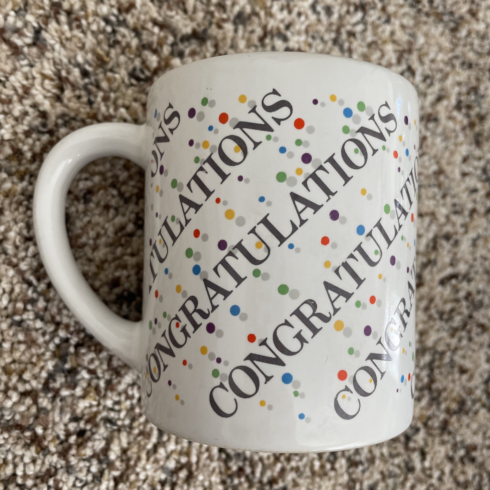 Vintage Greeting Card Mugs Applause 1984 CONGRATULATIONS Coffee Mug ...