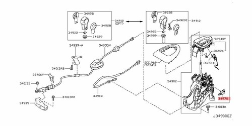 2014-2019 NISSAN Genuine Rogue 4 Cyl 2.5L Shift Valve Select Lock ...