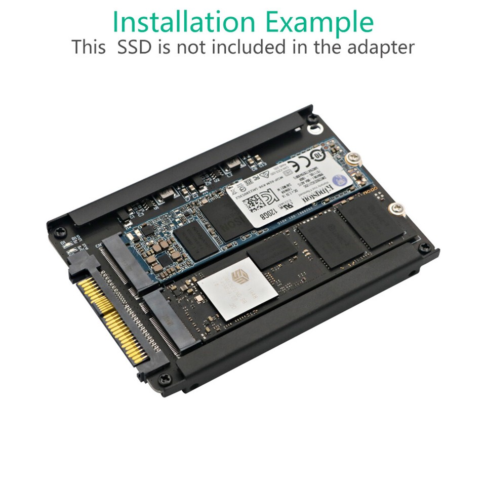 For M.2 NVME SATA SSD B Key/B&M Key SSD to SFF-8639 U.2 2 in 1 Adapter ...