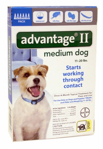Bayer Advantage II for Medium Dogs (11 - 20 Lbs) 724089202758 | eBay