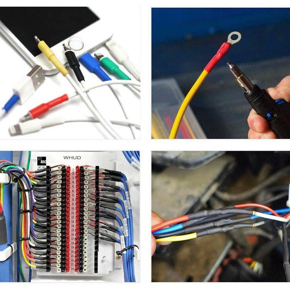 800pcs Heat Shrink Tubing Electric Insulation Tube Heat Shrink Wrap ...