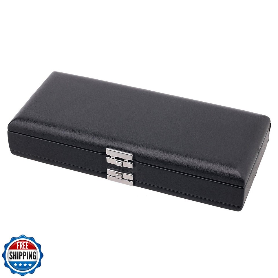 Oboe Reed Case Black Genuine Leather 2 Layers Reed Case for 40 Oboe ...