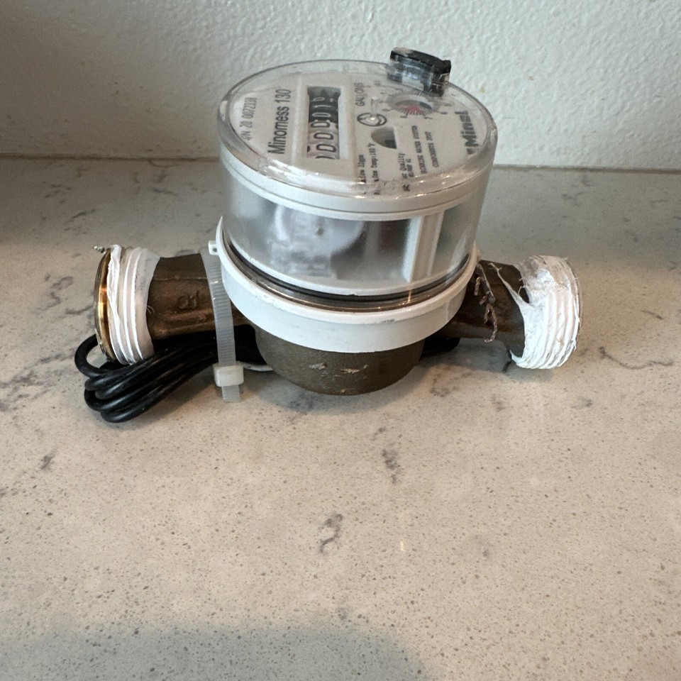 T-MINOL-130-NL Minomess 130 Onset 3/4" LF Brass Water Flow Meter Sensor ...