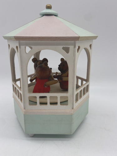 Vintage Wood Music Box Oktoberfest Gazebo Beer Barrel Polka Musical ...