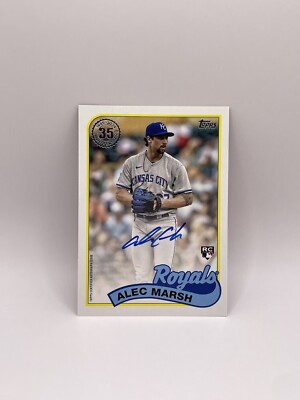 2024 Topps Series 1 Alec Marsh 1989 35th Anniversary RC Auto #89BA-AMA ...