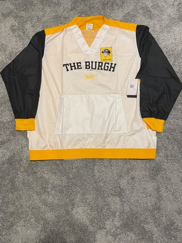 Nike Pittsburgh Pirates Men’s White Rewind Warm Up Pullover Jacket ...