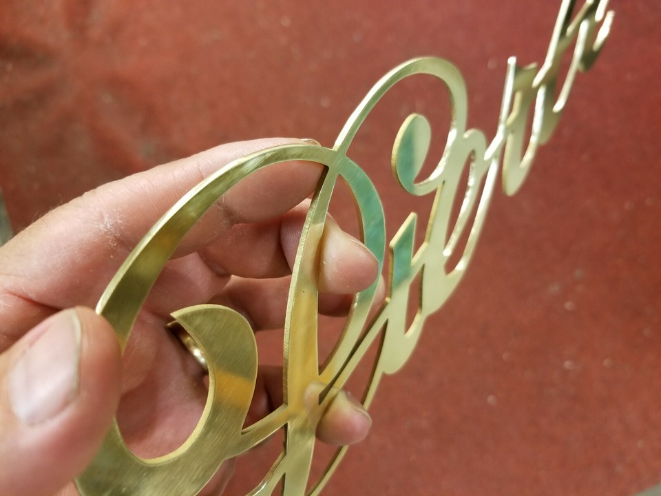 Pierce Arrow Radiator Script Solid BRASS 1920s - 1930s Emblem Medalion ...