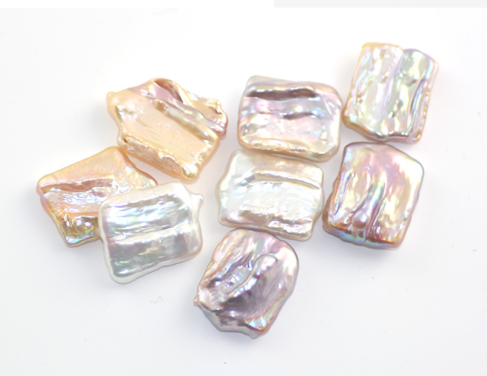 South sea genuine gold pink baroque pearl loose pearl drilled 8 pcs ...