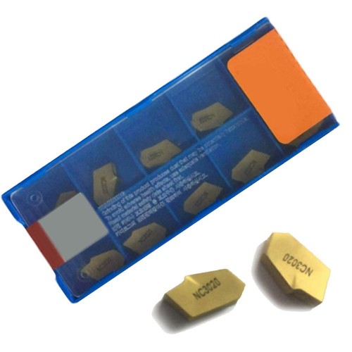 10pcs SP400 NC3020 GTN-4 Grooving Cut-Off Carbide Inserts 4mm Width ...