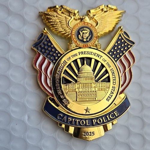 Capitol Police 2025 Inauguration & F.O.P. Labor Committee Badge ...