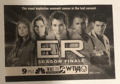 ER NBC Tv Series Print Ad Advert Noah Wylie Maura Tierney Goran Visnjic ...