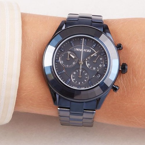 Brand New Swarovski Octea Lux Sport watch Metal bracelet Blue 5610475 ...