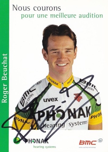 CYCLISME carte cycliste ROGER BEUCHAT équipe PHONAK signée | eBay
