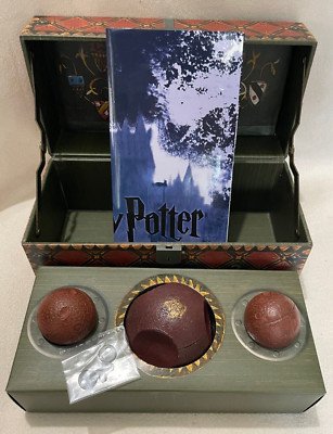Harry Potter Collectible Quidditch Set Keepsake Box w/ New Poster and ...