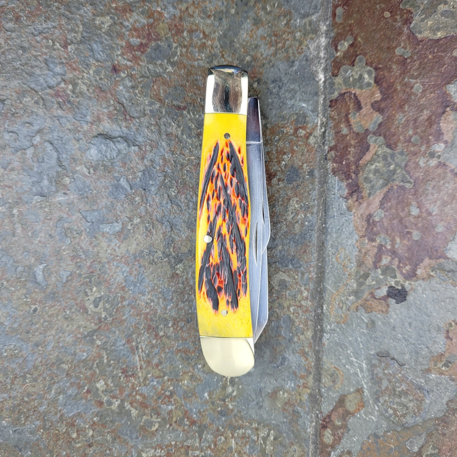 Stauer collectible 5 blade pocket knife faux bone handle | eBay