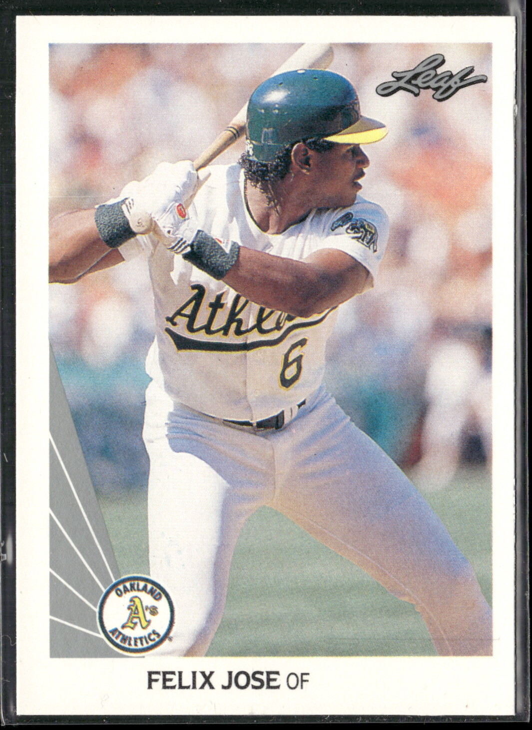 1990 Leaf #385 Felix Jose Oakland Athletics | eBay
