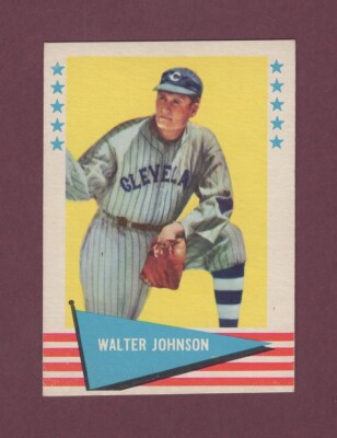 1961 FLEER WALTER JOHNSON #49 WASHINGTON SENATORS HOF | eBay