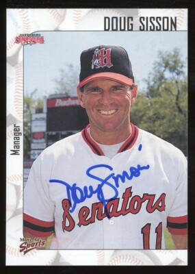 2000 Harrisburg Senators DOUG SISSON Signed Card autograph AUTO ORIOLES ...