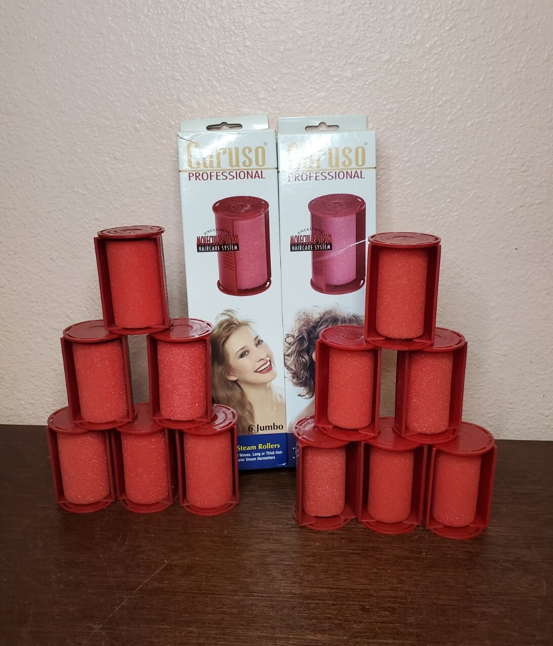 12 Caruso Professional Molecular Steam Rollers Hair Curlers 6 Large 6 ...