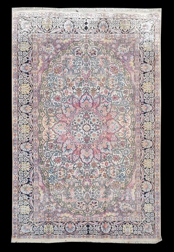 Amazing Hand Knotted Vintage Kashmir Kashmiri Silk Area Rug 7 x 4 Ft | eBay
