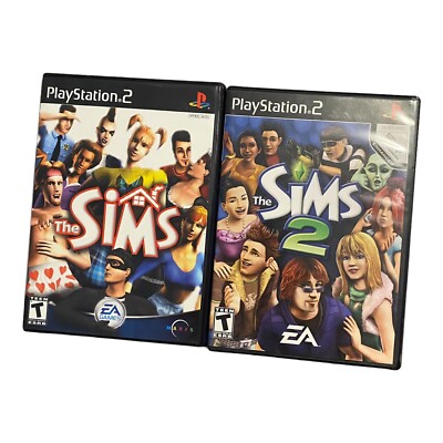 The Sims and The Sims 2 PlayStation 2 PS2 Lot of 2 14633145977 | eBay