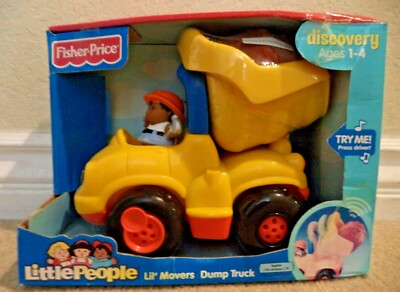 FISHER PRICE LITTLE PEOPLE LIL' MOVERS DUMP TRUCK J0240 2005 *NEW* | eBay