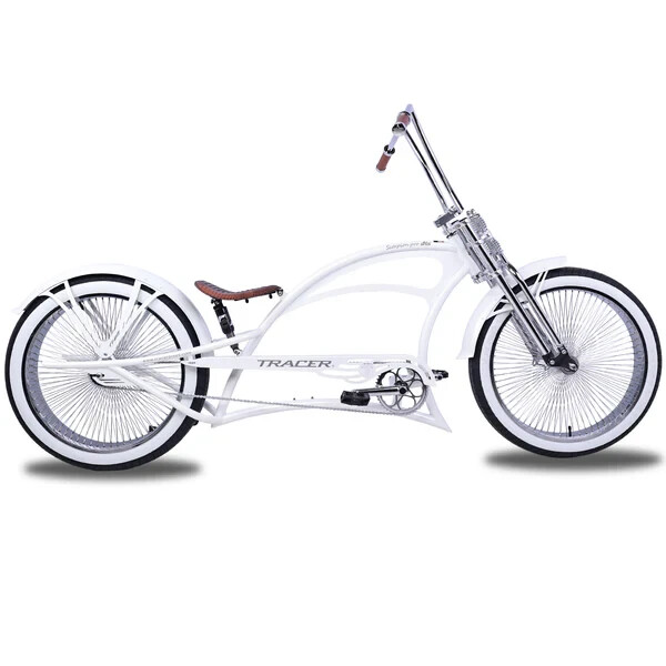 26" Stretch Chopper Cruiser Steel Dual Spring Classical Fork Chrome ...