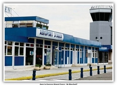 Agen La Garenne Airport France Airport Postcard | eBay