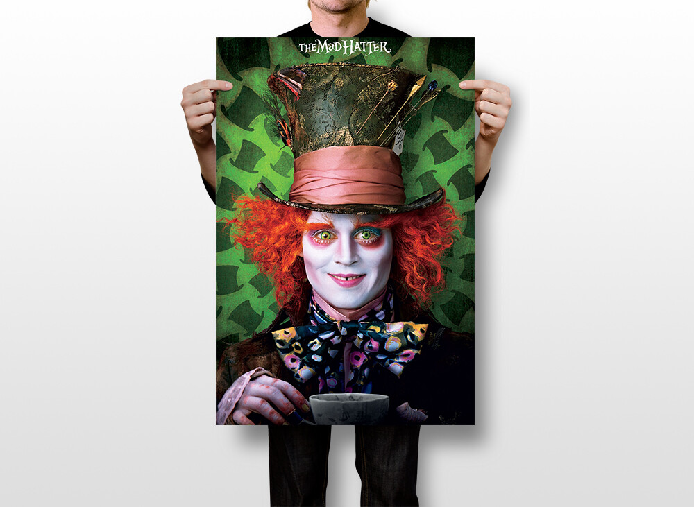 Johnny Depp Mad Hatter Poster Amazon.com: ALICE IN WONDERLAND MOVIE