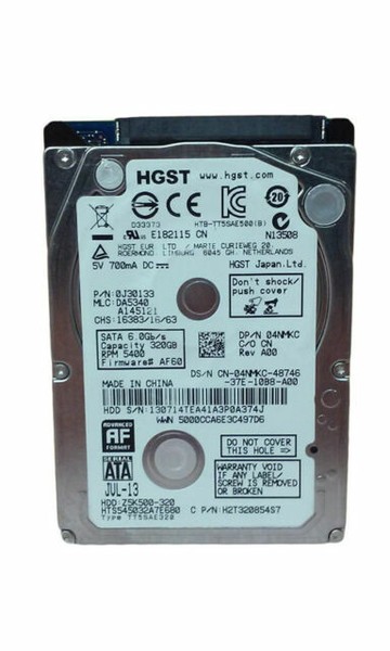 HGST 320gb 2.5" SATA 5400rpm HDD Hard Drive HTS545032A7E680 for sale ...