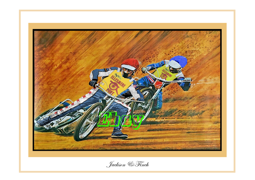 Personalised Ellesmere Port Gunners Jackson & Finch Speedway Card with ...