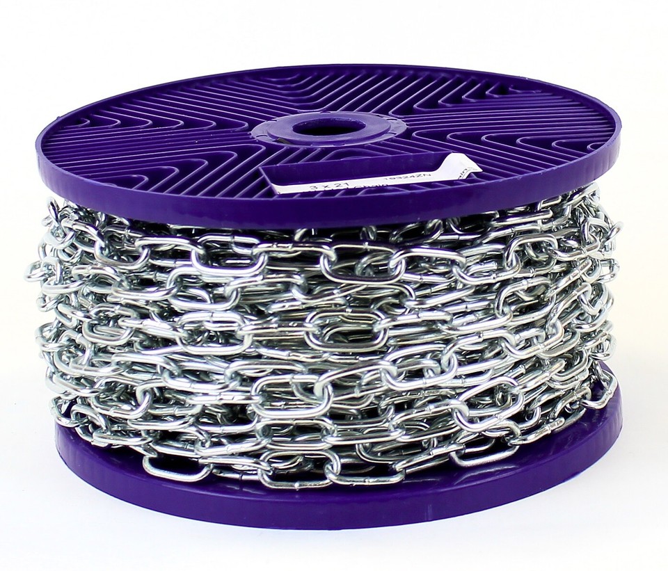 BZP Chain Strong Heavy Duty Steel Chain Bright Zinc Plated Side Welded ...
