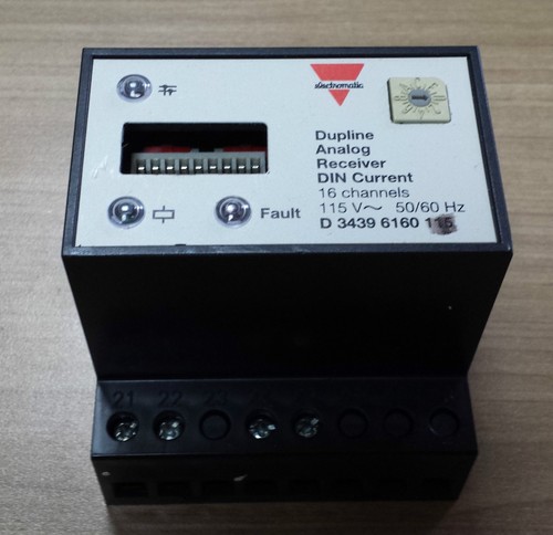 D34396160115 ELECTROMATIC DUPLINE ANALOG RECEIVER DIN CURRENT 16 ...