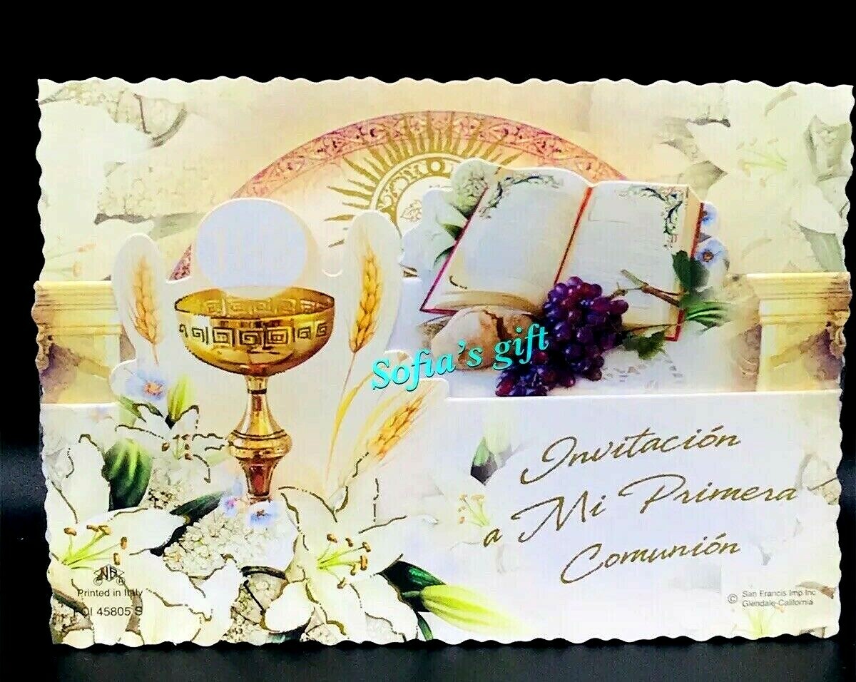 Spanish First Communion Word Art Mi Primera Comunión. My First