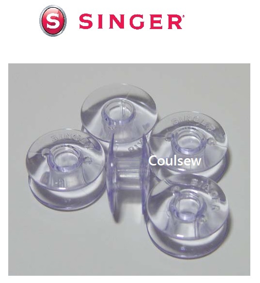 5 Plastic Bobbins Old Drop in Type fits Singer 66k 99k 185k 201k 247 ...