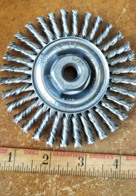 NOS - Weller - Knotted Wire Wheel - MADE IN USA - Stainless Steel | eBay
