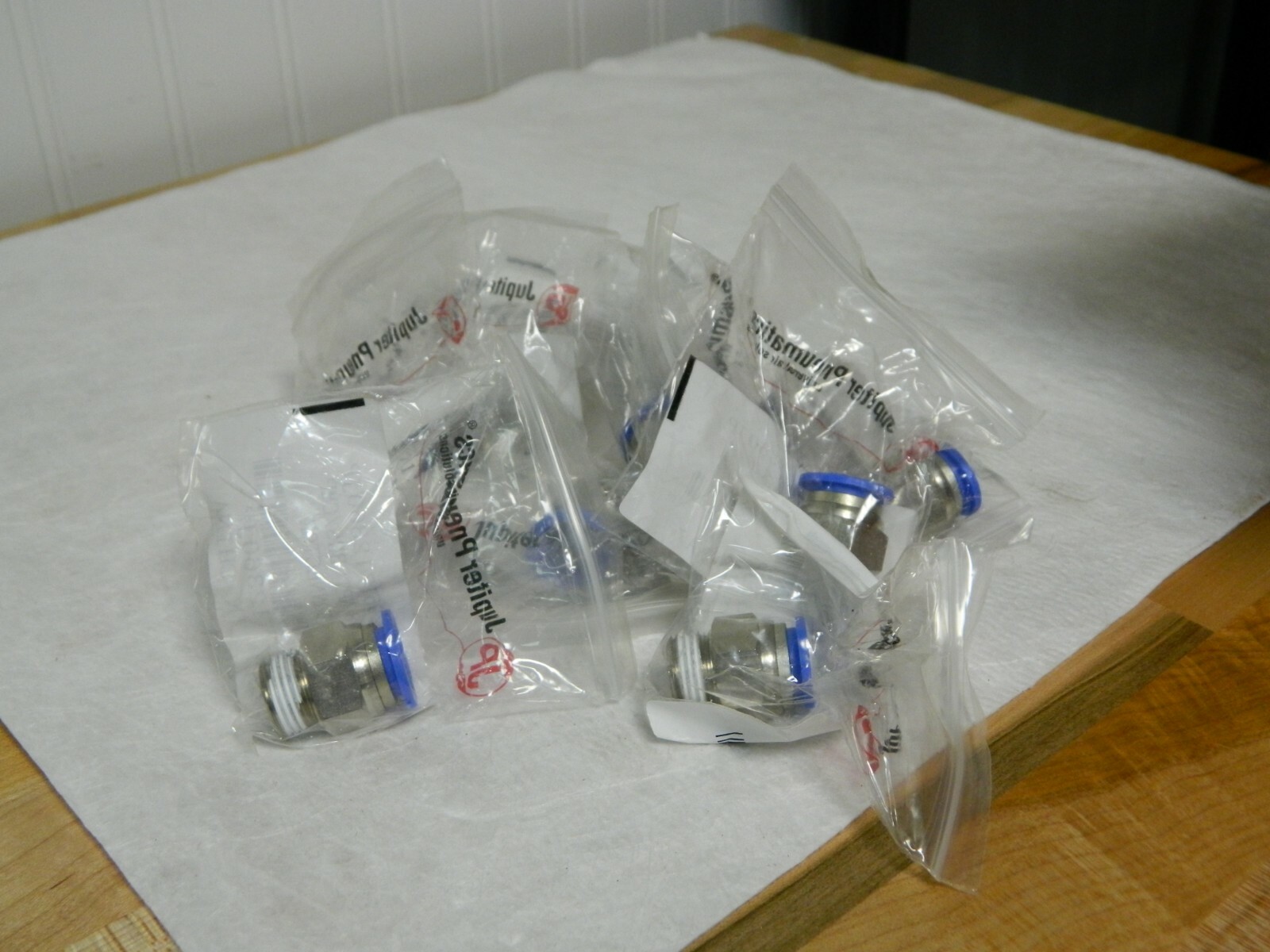 Jupiter Pneumatics Male Connector 1/2" OD 3/8" NPT Thread QTY 10 ...