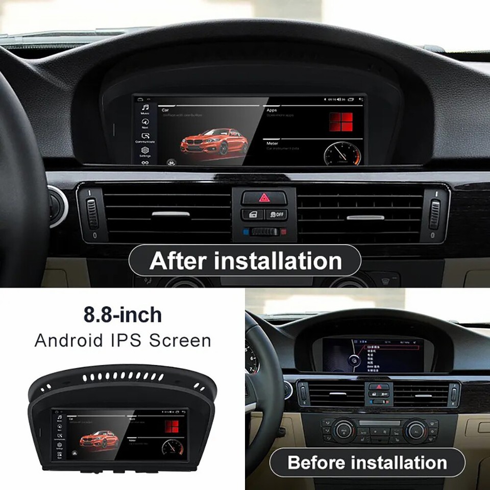 Für BMW E60 E61 E90 E91 CCC GPS Navi Android 13 Autoradio CarPlay AUX ...
