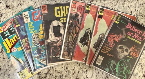 Vintage Lot Of 8 Gold Key Dell Whitman Bronze Age Horror Ghost Comics ...