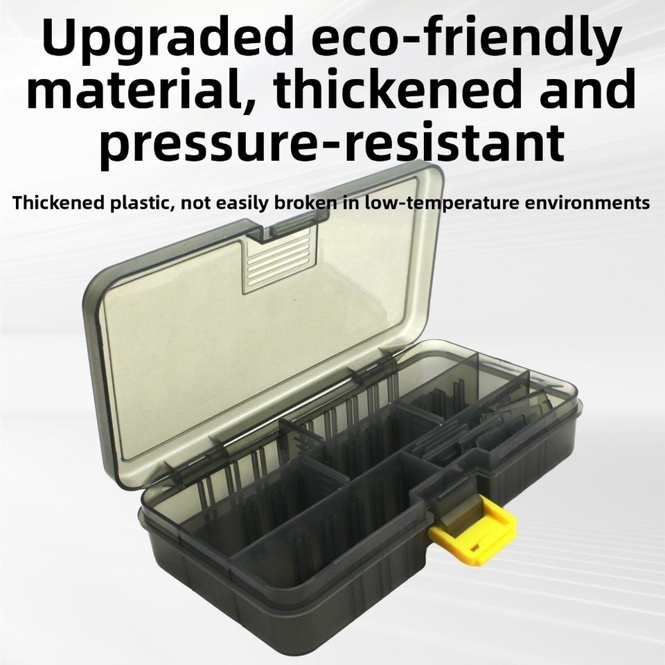 Portable Fishing Gear Storage Box with Adjustable Compartments and ...