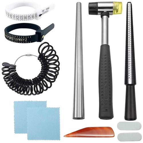 11Pcs Ring Sizer Measuring Tool, Premium Ring Making Kit with Ring ...