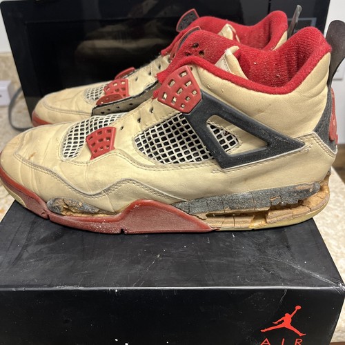 Size 10 - Air Jordan 4 OG 1989 Fire Red Original Replacement Box | eBay