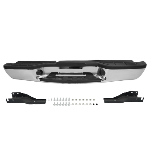 Chrome Rear Step Bumper Assembly Fit For Chevy S10 GMC Sonoma Fleetside ...