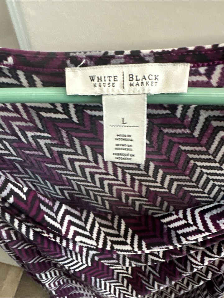 White House Black Market Purple Camisole Cowl Neck L | eBay