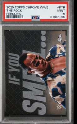 2025 Topps Chrome WWE The Rock Persona “If You Smell …” SSP #P-TR RARE ...