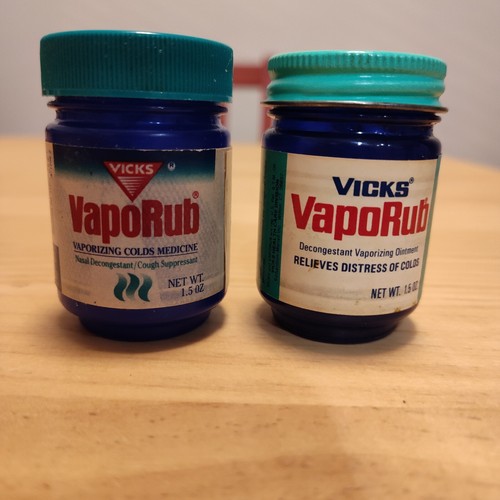 2 Vintage Rare Vicks VapoRub Bottles. | eBay