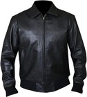 Happy Days Henry Winkler Fonzie Black Bomber Real Leather Jacket | eBay